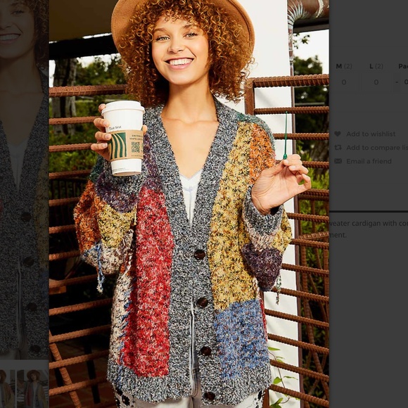 POL | Sweaters | Pol 53 Pol Long Sleeve Colorblock Oversized Button Up ...